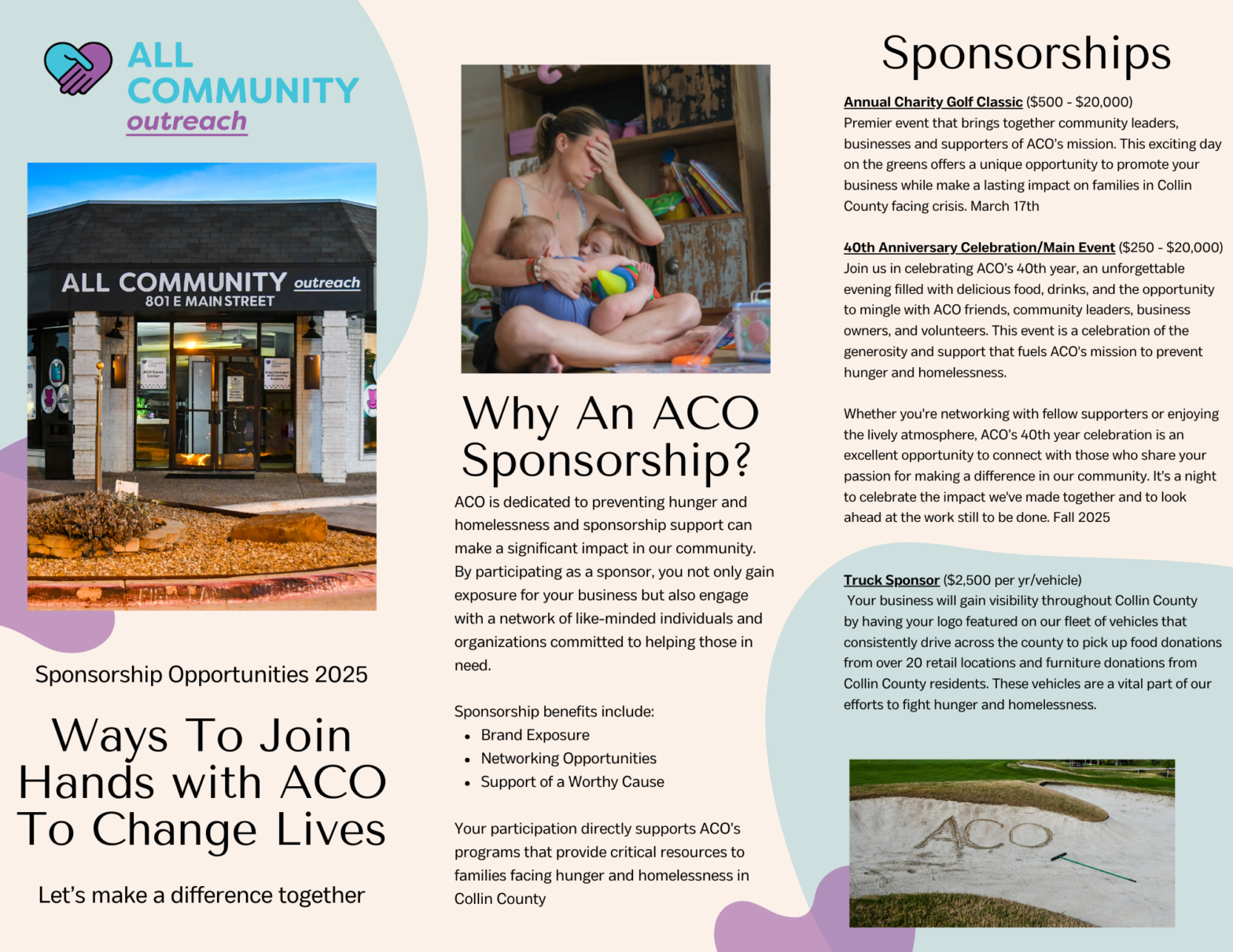 Sponsorship Opportunities - All Community Outreach