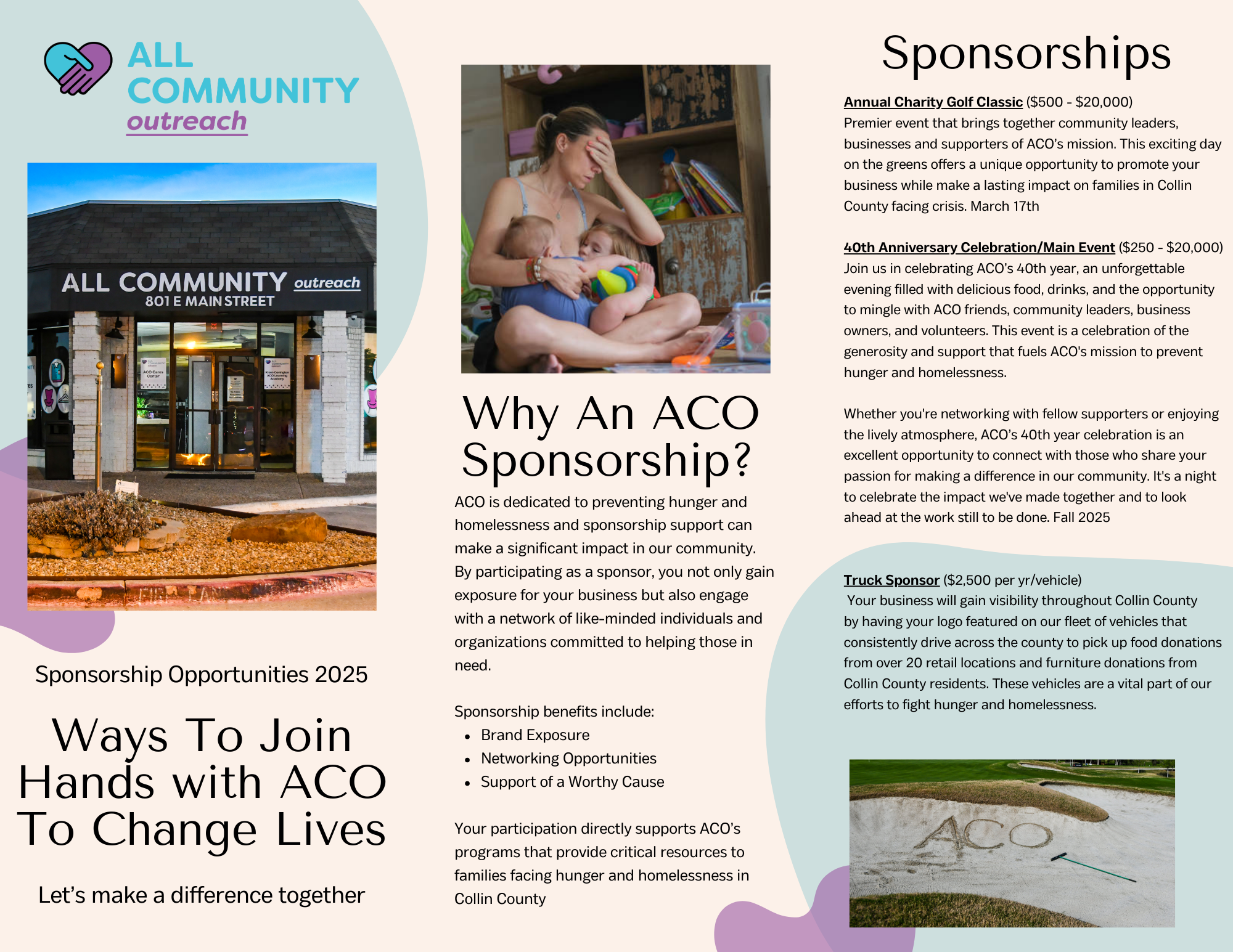 Sponsorship Opportunities - All Community Outreach